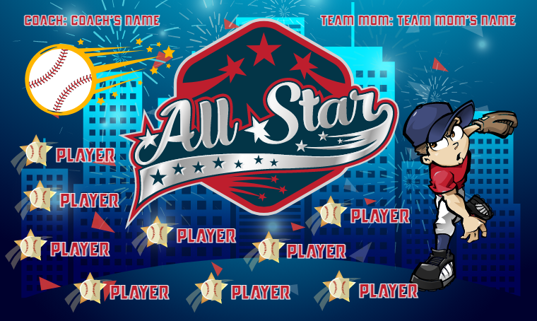 Custom Little League Banners Baseball Team Pennants Major League 
